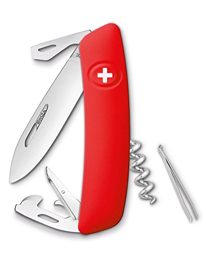 Swiza D03 Swiss Pocket Knife Leather, Red