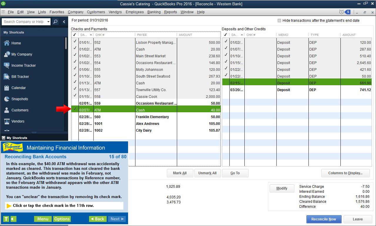 Professor Teaches QuickBooks 2016 Tutorial Set Download [Download]