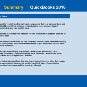 Professor Teaches QuickBooks 2016 Tutorial Set Download [Download]