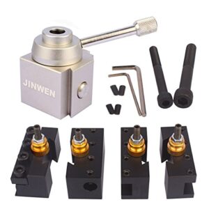 JWGJW 120034 Tooling Package Mini Lathe Quick Change Tool Post & Holders Multifid Tool Holder