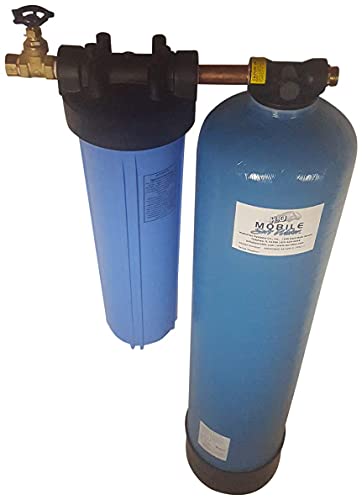 Mobile-Soft-Water(TM) 32,000gr Pro-Model Portable Water Softener with Salt Caddy