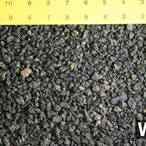 3 Gal. - 1/16" to 1/2" Horticultural Black Lava for Cactus & Succulent, Bonsai Tree Soil Mix - Inorganic Additive