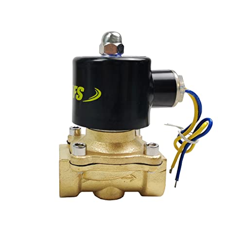 HFS (R) N/C Electric Solenoid Valve for Water Air Gas (12V DC 1/2IN NPT)