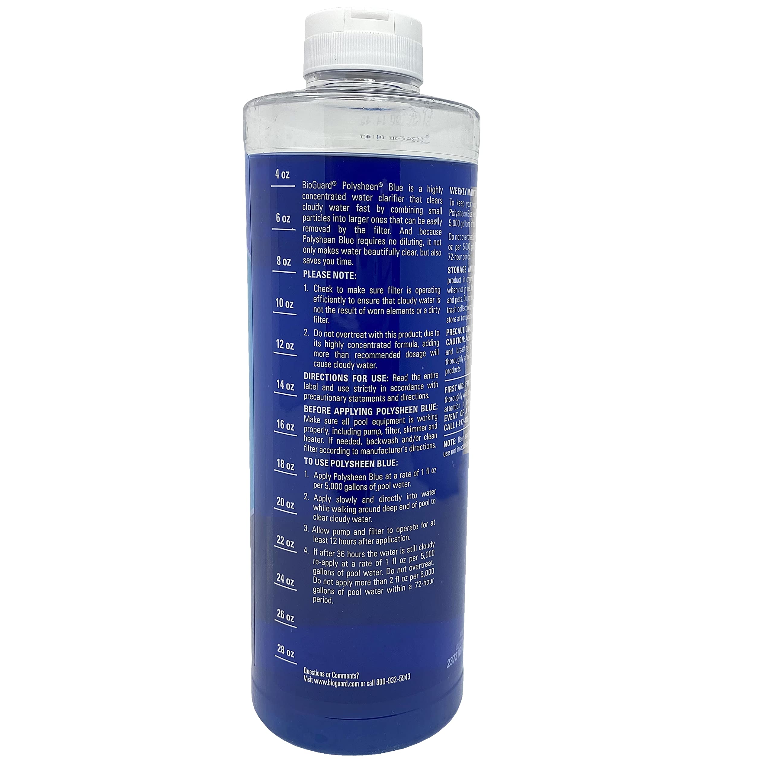 BioGuard Polysheen Blue Clarifier - 1 Quart