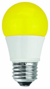 (case of 4) click to open expanded view tcp rla155y led a15 - 40 watt equivalent (5w) yellow colored light bulb (bug light)