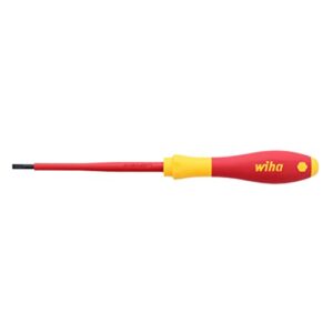 Wiha 32015 Insulated SoftFinish Slotted Screwdriver 3.5mm x 100mm