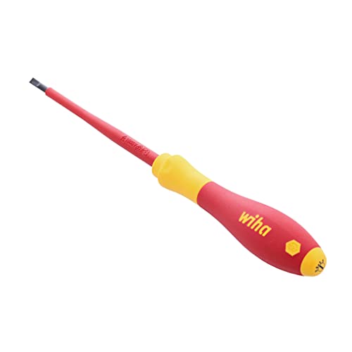 Wiha 32015 Insulated SoftFinish Slotted Screwdriver 3.5mm x 100mm