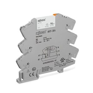 wago 857-304 power relay, 1co, 24vdc, 5a, din rail