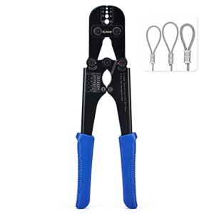 icrimp wire rope crimping tool for aluminum oval sleeves,double sleeves,crimping loop sleeve from 3/64-inch to 1/8-inch -15 inch length