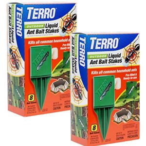 terro t1812-2 outdoor liquid ant killer bait stakes (2 pack)