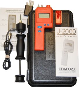 delmhorst j-2000/pkg digital pin-type wood moisture meter, expanded package