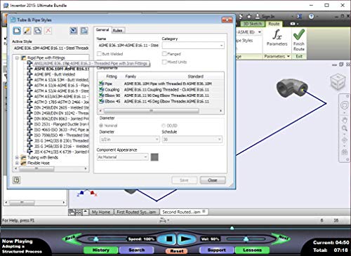 Autodesk Inventor 2015: Tube and Pipe Routed Systems – Video Training Course