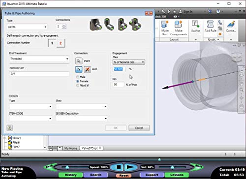 Autodesk Inventor 2015: Tube and Pipe Routed Systems – Video Training Course