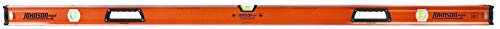 Johnson Level & Tool 1717-7200 Heavy Duty Aluminum Box Level, 72", Orange, 1 Level