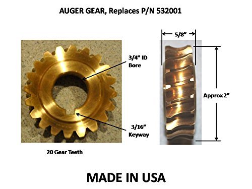 Ariens Compatible Snowblower Bronze Auger Gear 532001 53200100 Made in USA