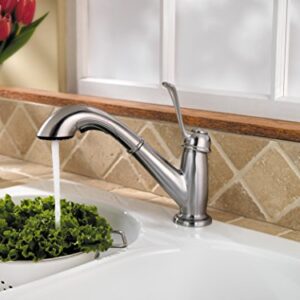 Pfister Bixby 1-Handle Pull Out Kitchen Faucet, Stainless Steel, 1.8 gpm LF5385LCS