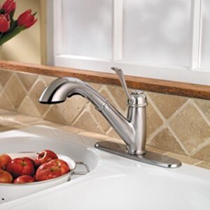 Pfister Bixby 1-Handle Pull Out Kitchen Faucet, Stainless Steel, 1.8 gpm LF5385LCS