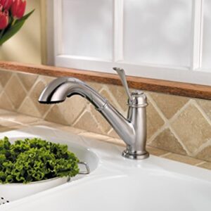 Pfister Bixby 1-Handle Pull Out Kitchen Faucet, Stainless Steel, 1.8 gpm LF5385LCS