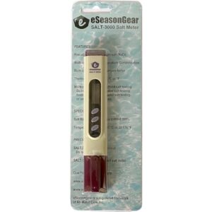 eseasongear salt-3000 meter, digital salinity ppm temperature tester for salt water pool and koi fish pond