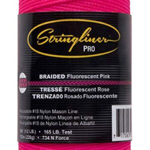 Stringliner Braided Mason Line Replacement Roll Contractor Pack 500' - Pink (Pack of 6) - SL35462CPK