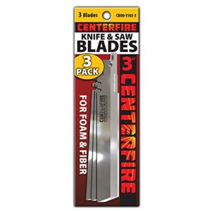 Bullet Tools CenterFire 3in Knife and Saw Blade 3/Pack (0.2 lbs),Multi,One Size,CB00-1103-3