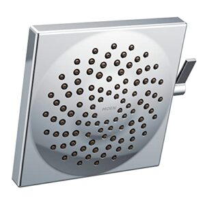 moen velocity chrome two-function 8-1/2 inch diameter spray rainshower showerhead, s6345