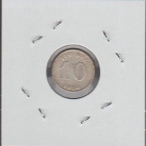 1884 SE Crowned Monogram Dime Choice Extremely Fine