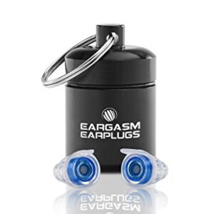 Eargasm High Fidelity Earplugs for Concerts Musicians Motorcycles Noise Sensitivity Conditions and More (Premium Gift Box Packaging) (Blue)