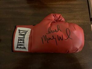 micky ward autograph boxing glove red jsa authenticated