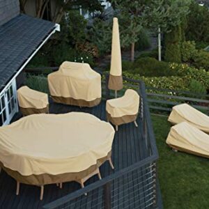 Classic Accessories Veranda Water-Resistant 21 Inch Round Table Top Patio Heater Cover, Outdoor Table Cover