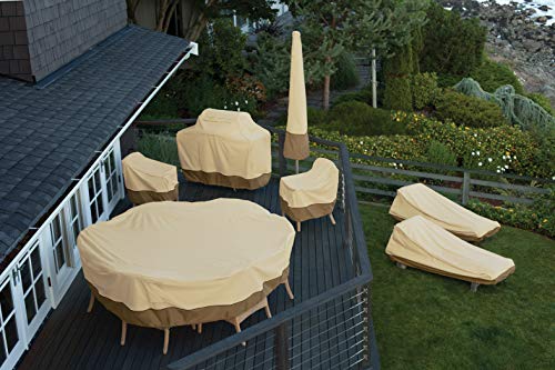 Classic Accessories Veranda Water-Resistant 21 Inch Round Table Top Patio Heater Cover, Outdoor Table Cover