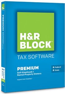 h&r block tax software premium 2015 federal & state