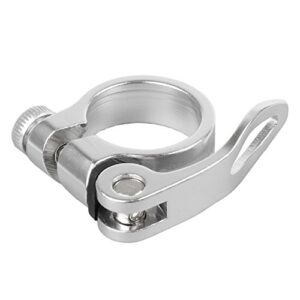 ventura select alloy quick release 31.8mm lightweight aluminum seat post clamp, silver