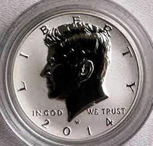 2014 w kennedy 2014 w reverse proof silver kennedy half dollar very good dcam