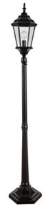 kenroy home 93432orb villa waterproof outdoor lamp post light, oil-rubbed bronze finish