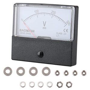 Baomain Dh-670 DC 300v Volt Analog Panel Mount Meter Voltmeter