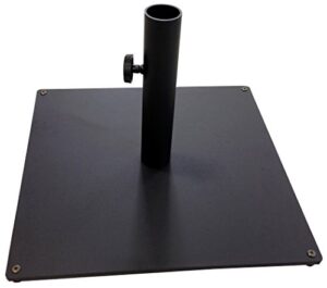 tropishade steel plate umbrella base, 36 lbs, black