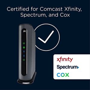 MOTOROLA 16x4 Cable Modem, Model MB7420, 686 Mbps DOCSIS 3.0, Certified by Comcast XFINITY, Charter Spectrum, Time Warner Cable, Cox, BrightHouse, and More