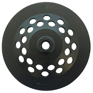 7" High Performance Diamond Grinding Wheels for Concrete, Paint, Epoxy, Mastic, Coating Removal, 30/40 Grit, 10 Arrow Segments, 5/8"-11 Arbor