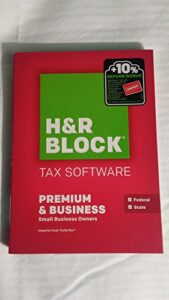 h&r block tax software premium & business 2015 federal & state