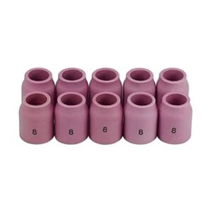 riverweld tig gas lens alumina nozzle ceramic cup 53n61s (#8 1/2") fit pta db sr wp 9 17 18 20 25 26 tig welding torch 10pk