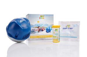 frog @ease floating sanitizing system for hot tubs, quick and easy self-regulating hot tub sanitizer with sanitizing minerals and smartchlor technology