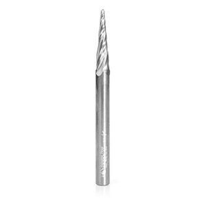 amana tool - 46282-u cnc 2d & 3d carving 5.4 deg tapered angle ball tip 1/16 dia x 1/32