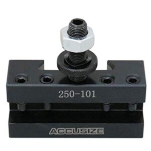 Accusize Industrial Tools Style Axa Turning and Facing Quick Change Tool Post Holder for1/2'' Turning Tools, Style 1, 0250-0101