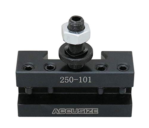 Accusize Industrial Tools Style Axa Turning and Facing Quick Change Tool Post Holder for1/2'' Turning Tools, Style 1, 0250-0101