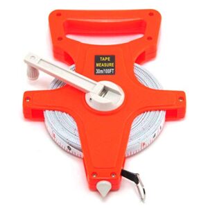 Elitexion 100-Feet Open Reel Fiberglass Tape Measure