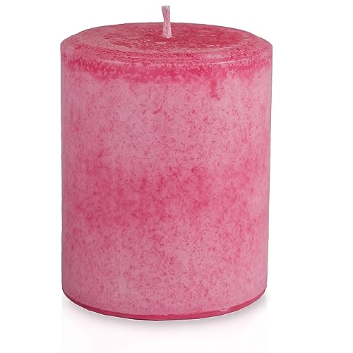 Kindred Essence Handmade Highly Scented Pillar Candles | 14oz | 397g | 45 hrs Burn Time (Rose Petals)