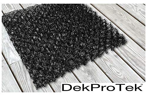 DekProTek Modular 1 ft. x 1 ft. Deck Protector (Pack of 4) for Raised Garden Beds All Makes and Brands Bonsai Drain