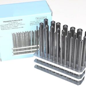 HHIP 8600-0041 28 Piece Transfer Punch Set, 3/32" - 1/2"