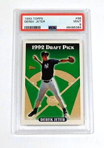 1993 topps #98 derek jeter new york yankees rookie card psa 9 graded card